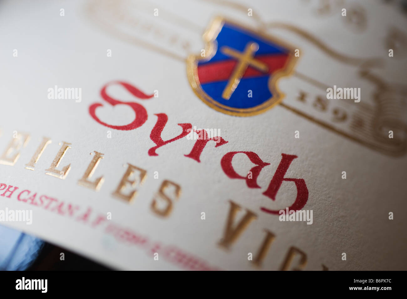 French syrah red wine bottle hi-res stock photography and images - Alamy