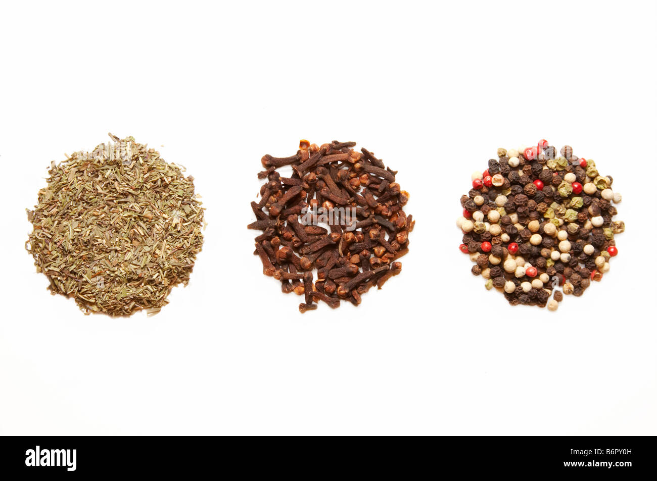 tree kinds of spices Stock Photo - Alamy