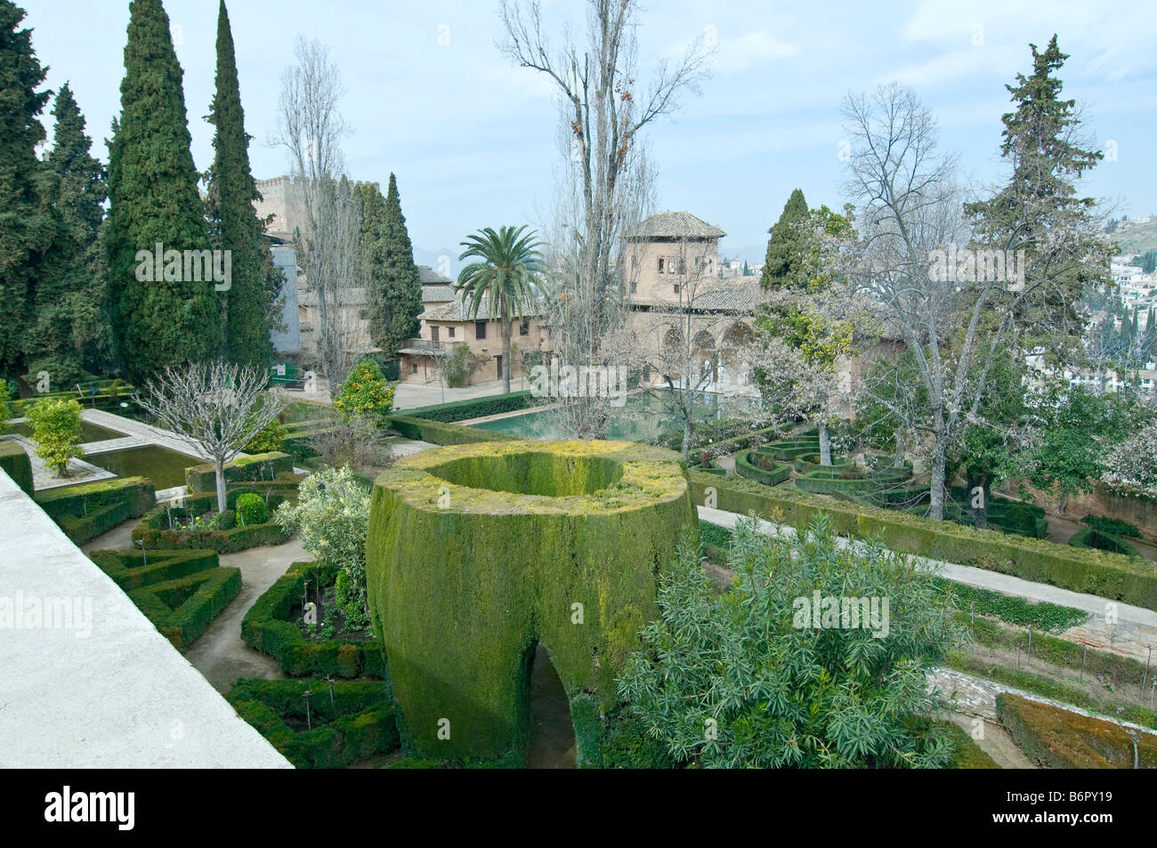 Palacio del Partal - ALHAMBRA GRANADA Stock Photo - Alamy