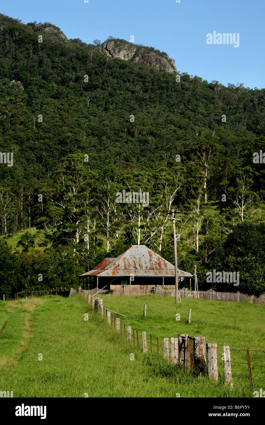Old Australian farm homestead at Upper Manning near Wingham New South ...
