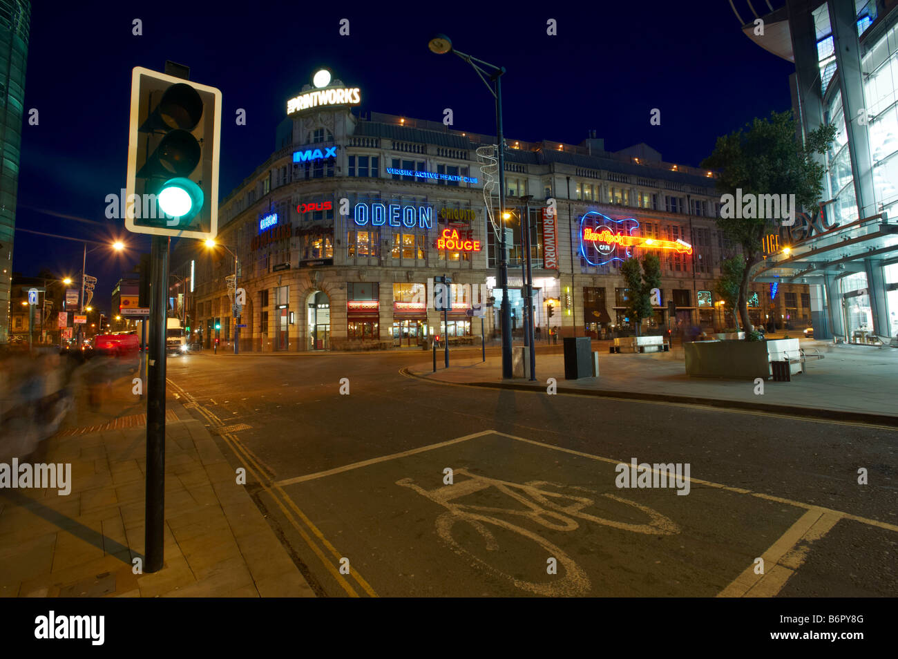 Manchester at night hi-res stock photography and images - Alamy