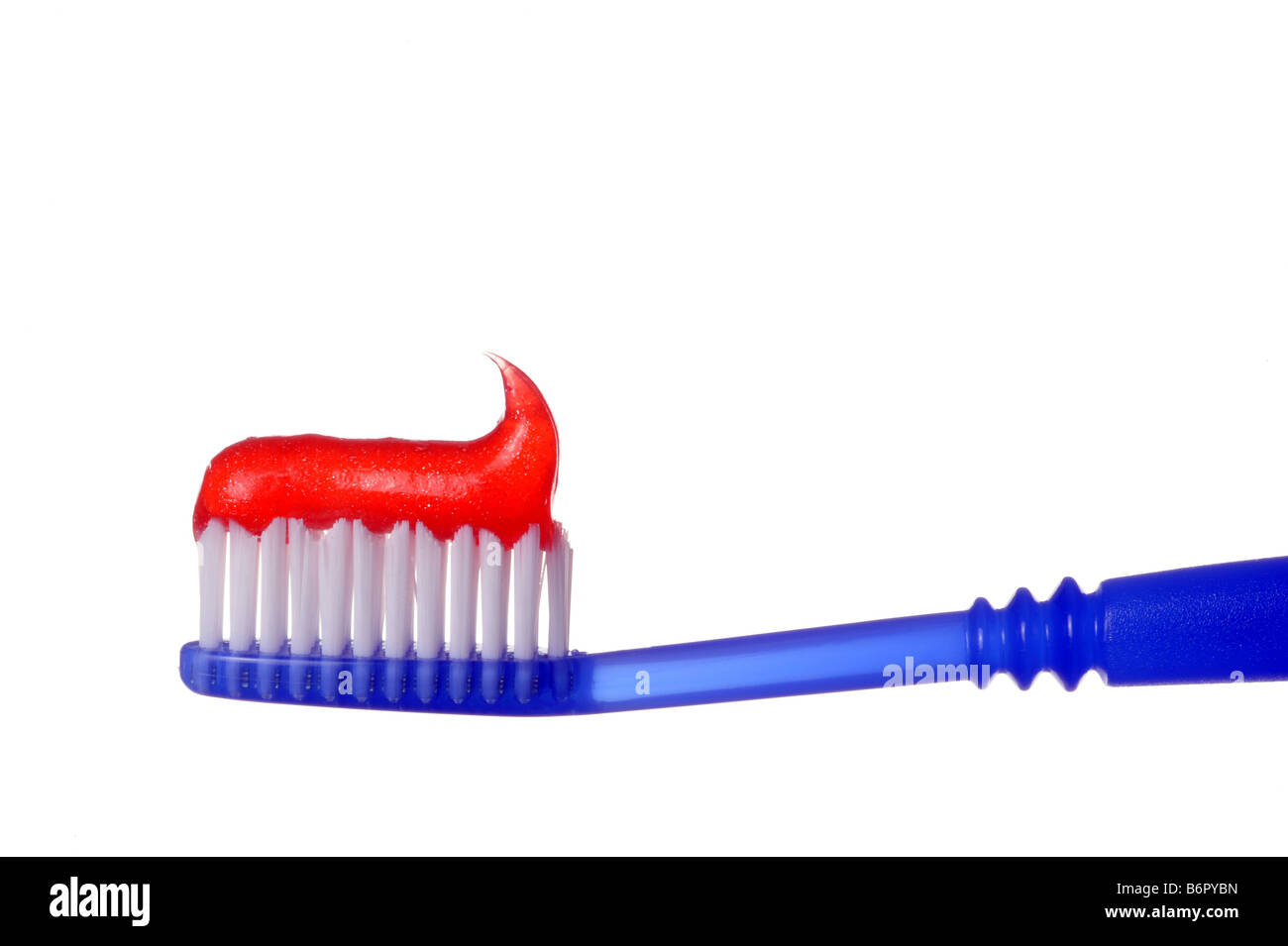 toothbrush with tooth paste Stock Photo - Alamy