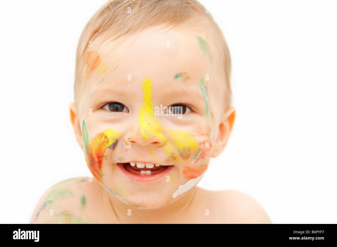 painted baby face Stock Photo - Alamy