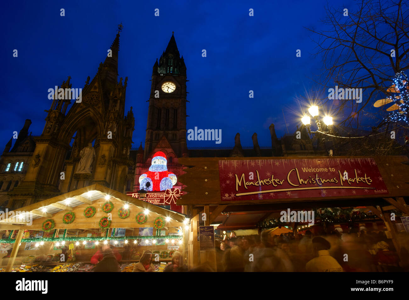 The Christmas Markets Manchester Stock Photo - Alamy