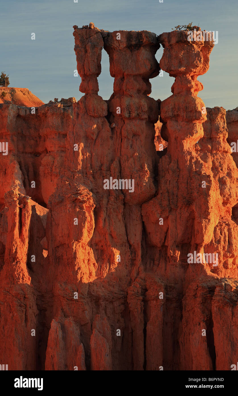 Three hoodoos next to the Thor's Hammer formation Stock Photo - Alamy