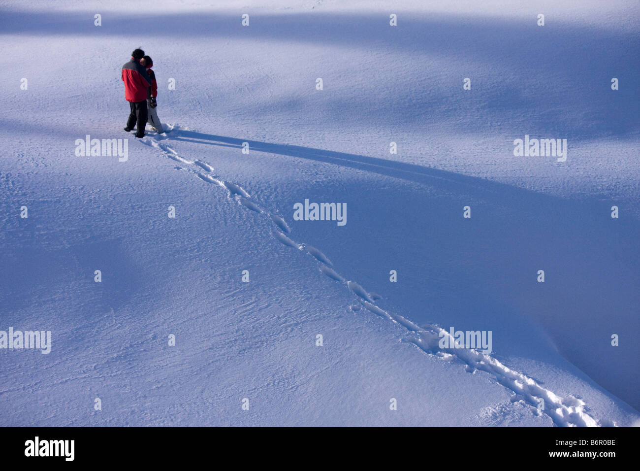 Lovers in the Snow Stock Photo - Alamy