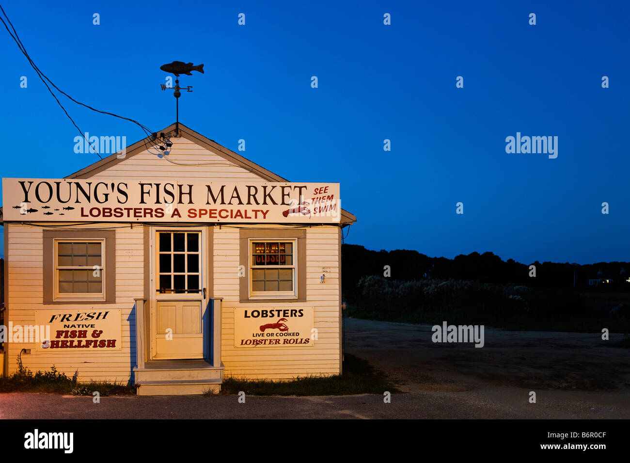 Fish market shack at Rock harbor Orleans Cape Cod MA Stock Photo - Alamy