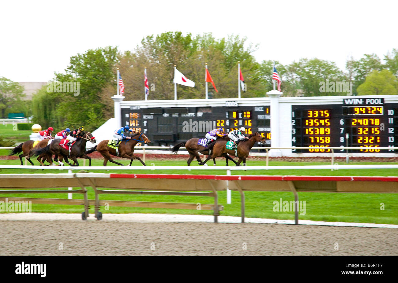 Turf Stretch Run Stock Photo - Alamy