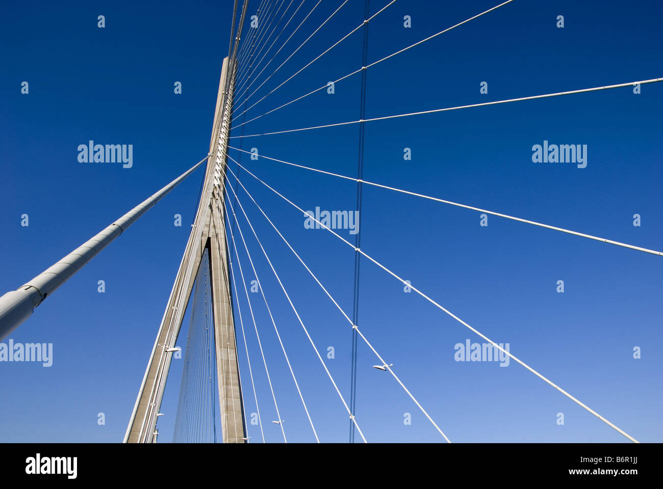 Bridge of Normandie, a cable-stayed road bridge between Le Havre and ...