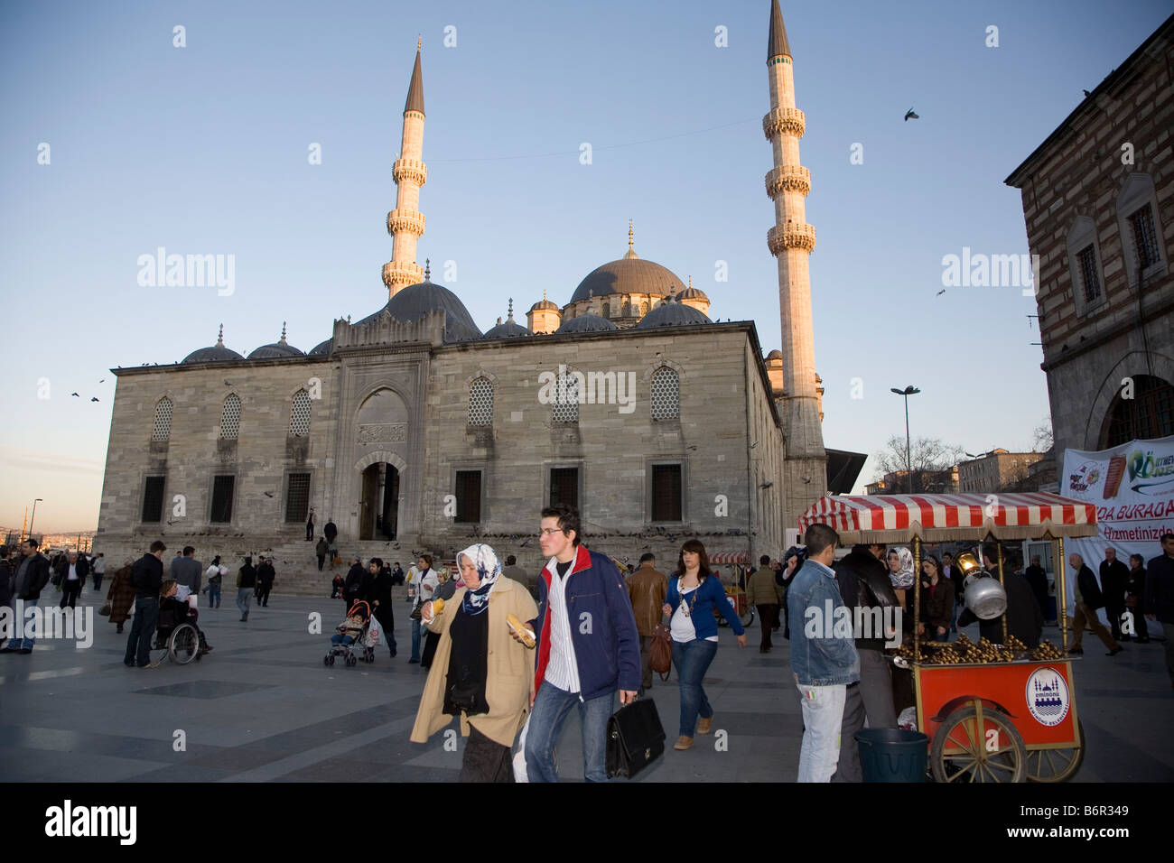 Istanbul Turkey Europe Asia european travel stall people square Stock ...