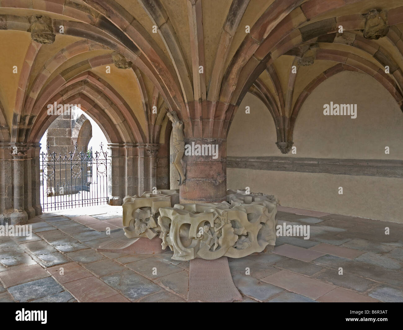 arch of church Münster city Breisach at Rhine district Breisgau ...