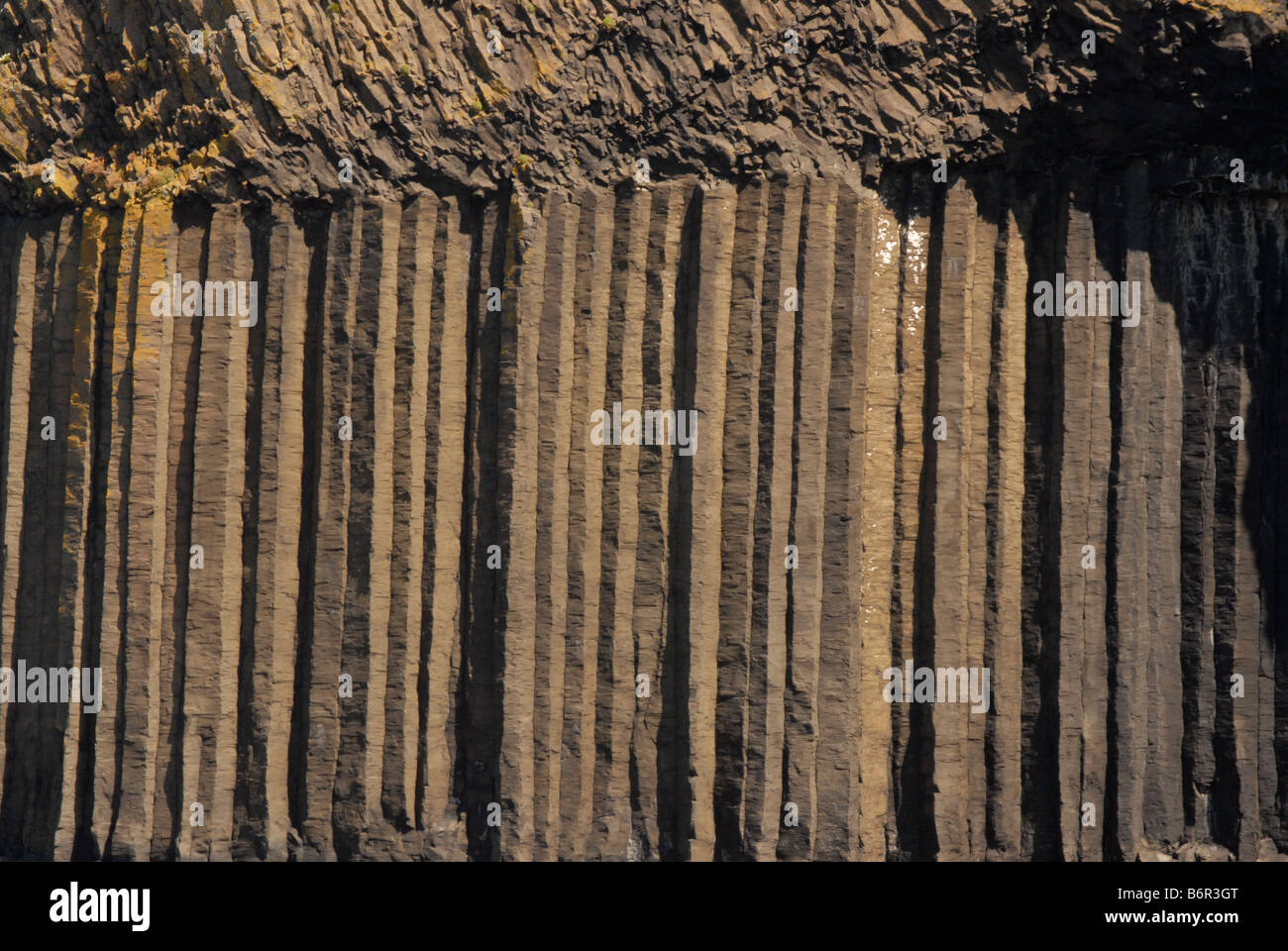 Basalt cliffs on the Isle of Staffa Scotland Stock Photo - Alamy