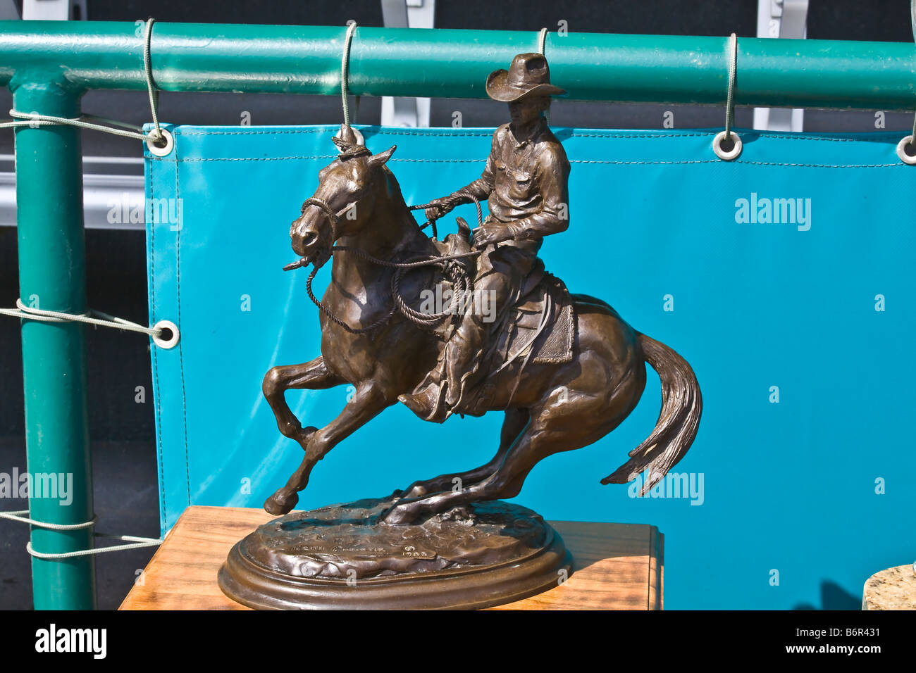 Trophy for the equestrian sport of Reining Stock Photo - Alamy