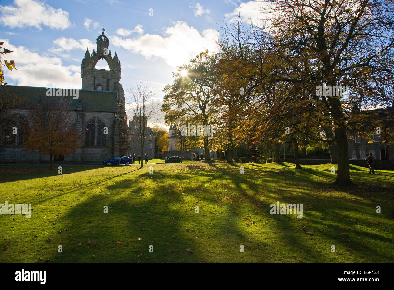 Kings College Chapel in Autumn Stock Photo - Alamy