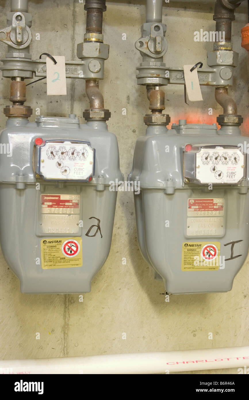 Gas meters hi-res stock photography and images - Alamy