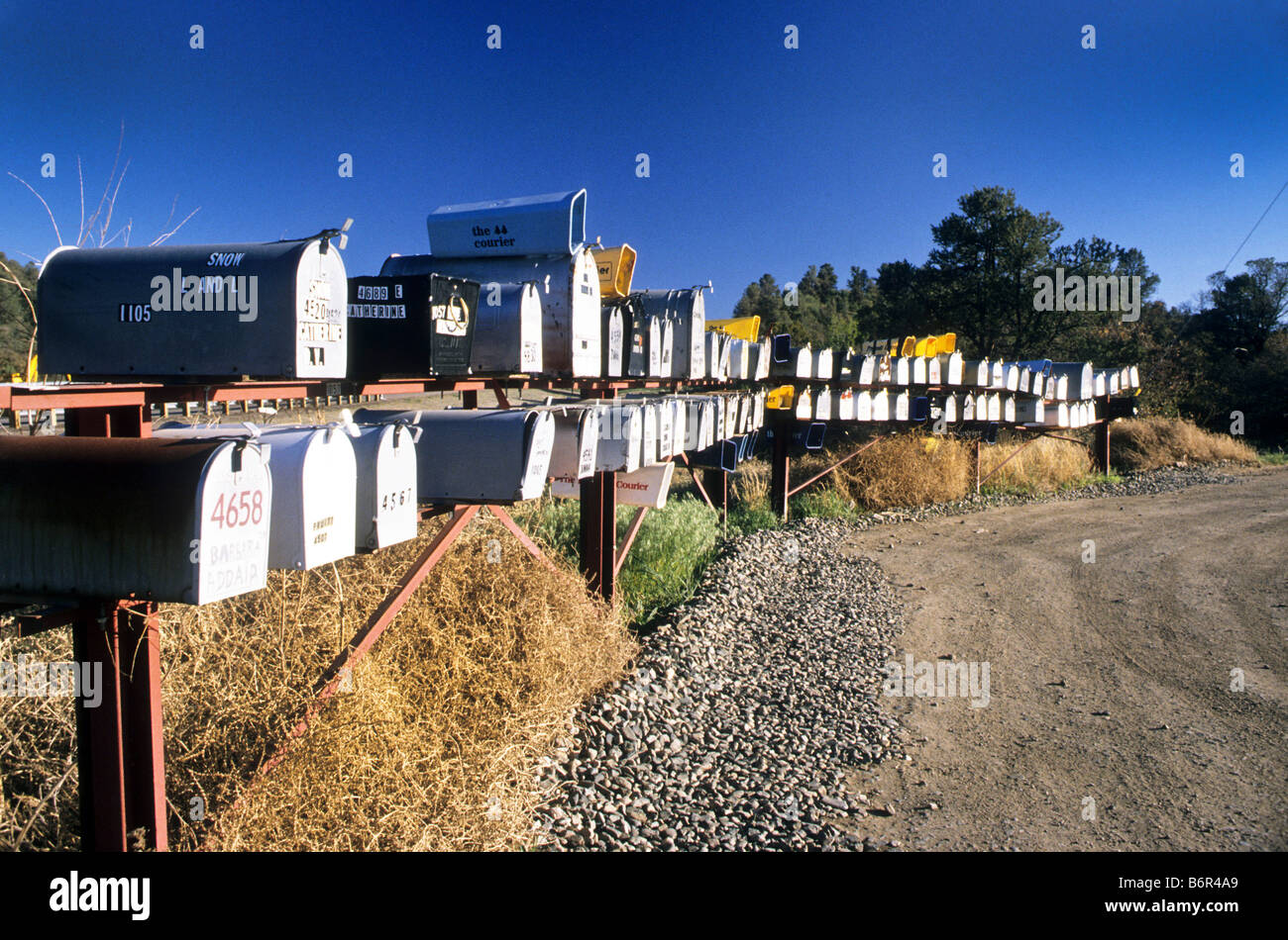 Rural letter boxes hi-res stock photography and images - Alamy