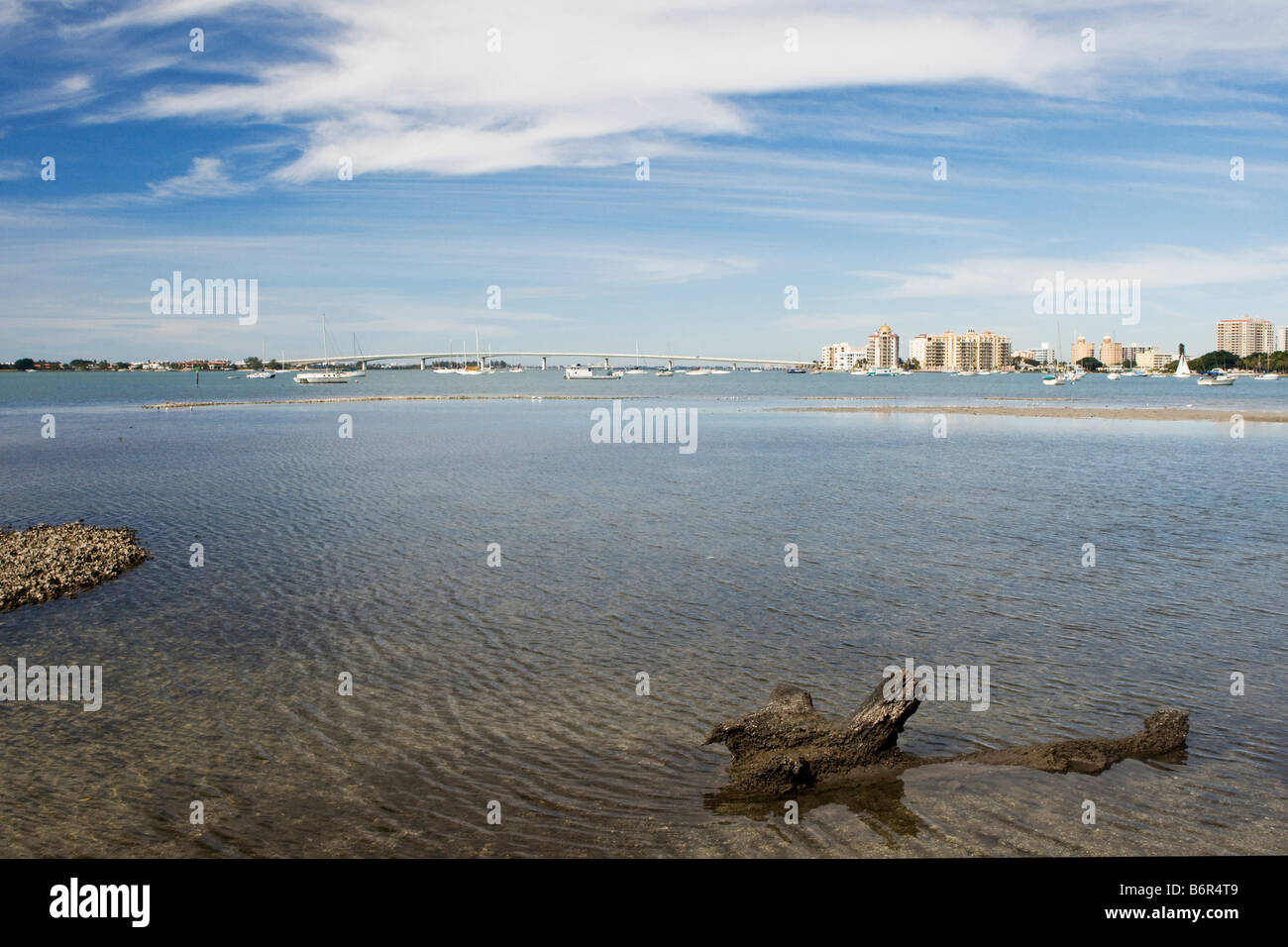 Sarasota Bay, Sarasota on the southwestern coast of Florida, USA Stock ...