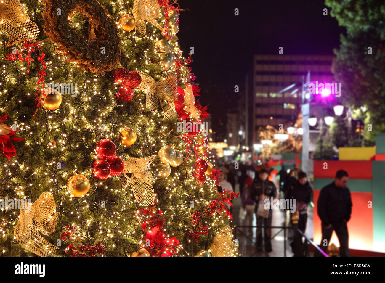 Athens christmas decoration hi-res stock photography and images - Alamy