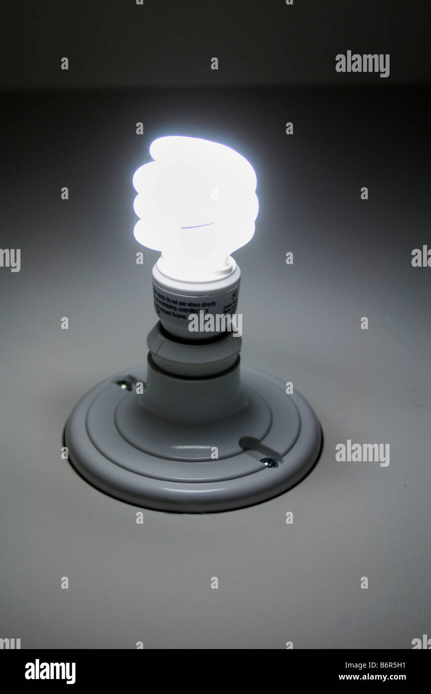 A compact flourescent light bulb Stock Photo - Alamy