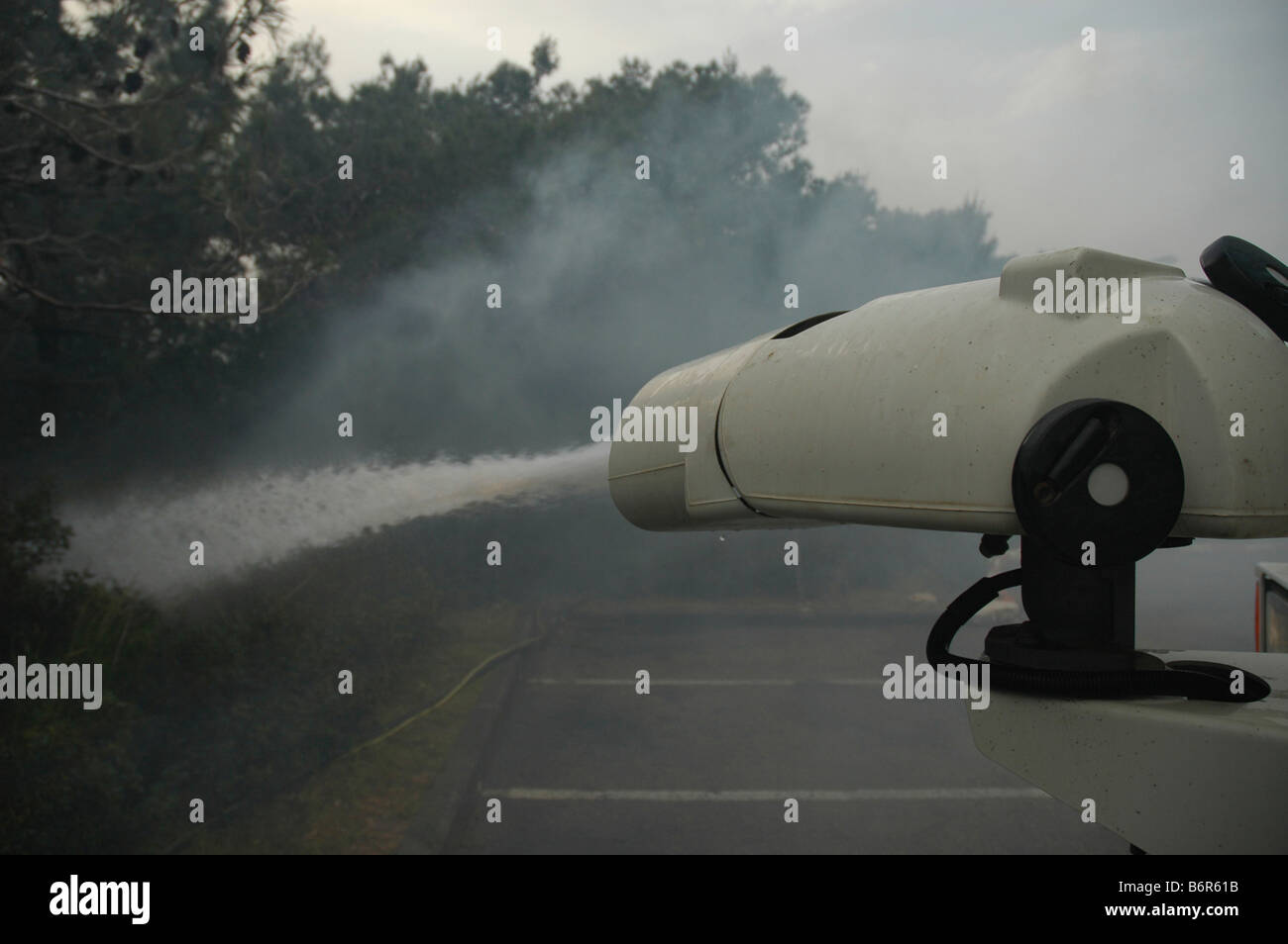 Fire trucks spraying water hi-res stock photography and images - Alamy