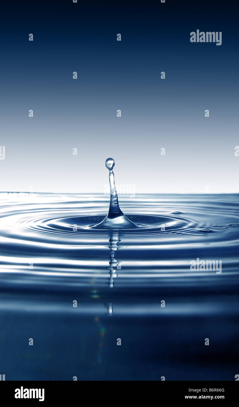 Water drop splash Stock Photo - Alamy