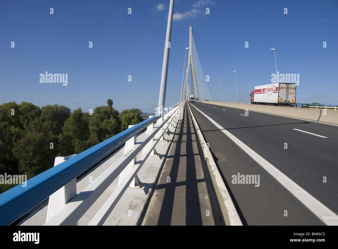 Bridge of Normandie, a cable-stayed road bridge between Le Havre and ...