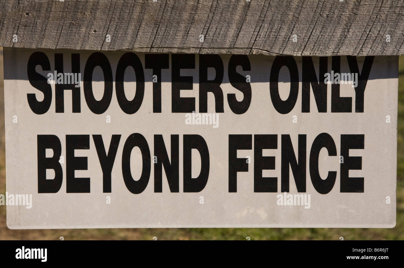 Gun safety sign hi-res stock photography and images - Alamy