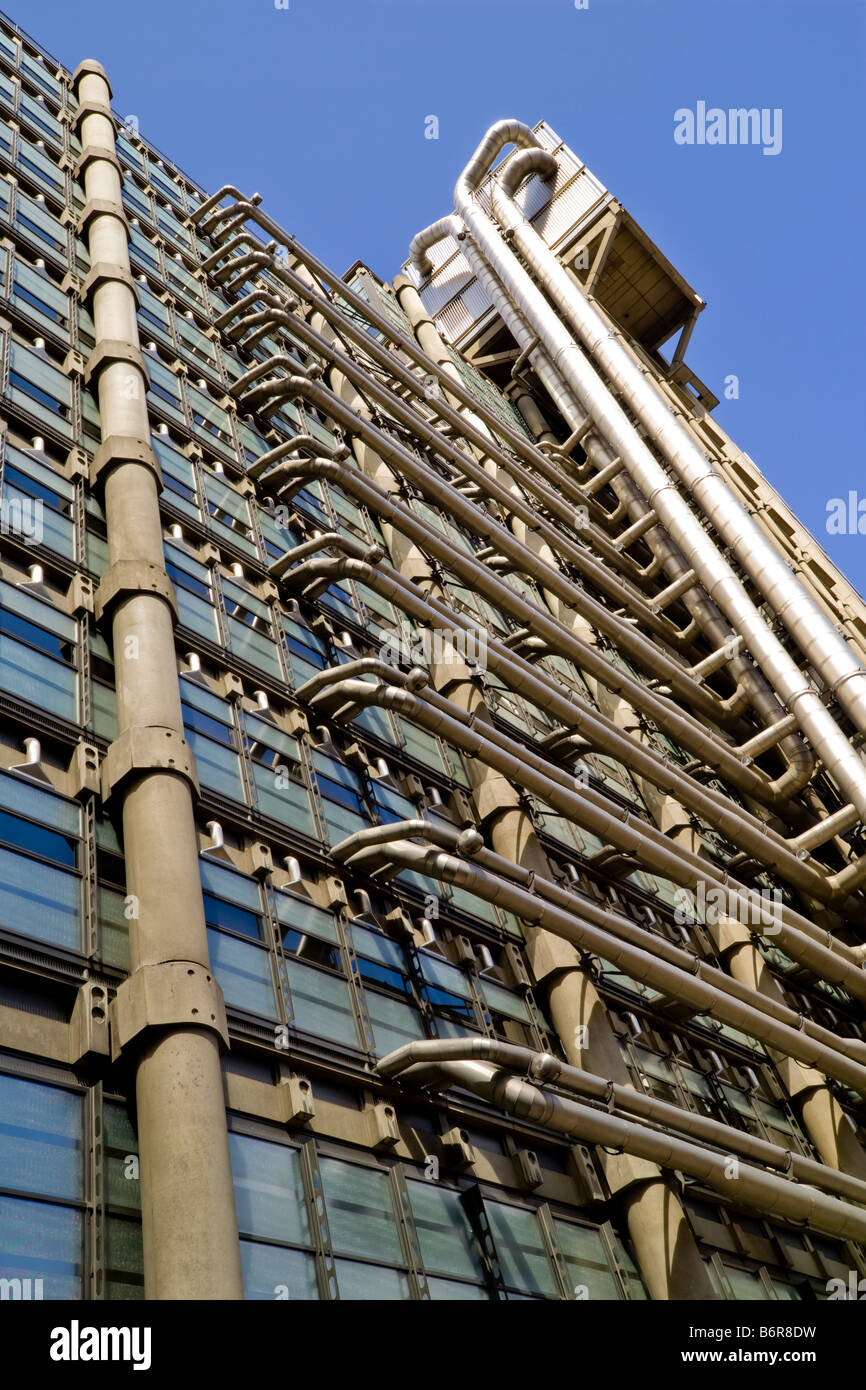 Architecture showing exterior side of the Lloyds building. City of ...