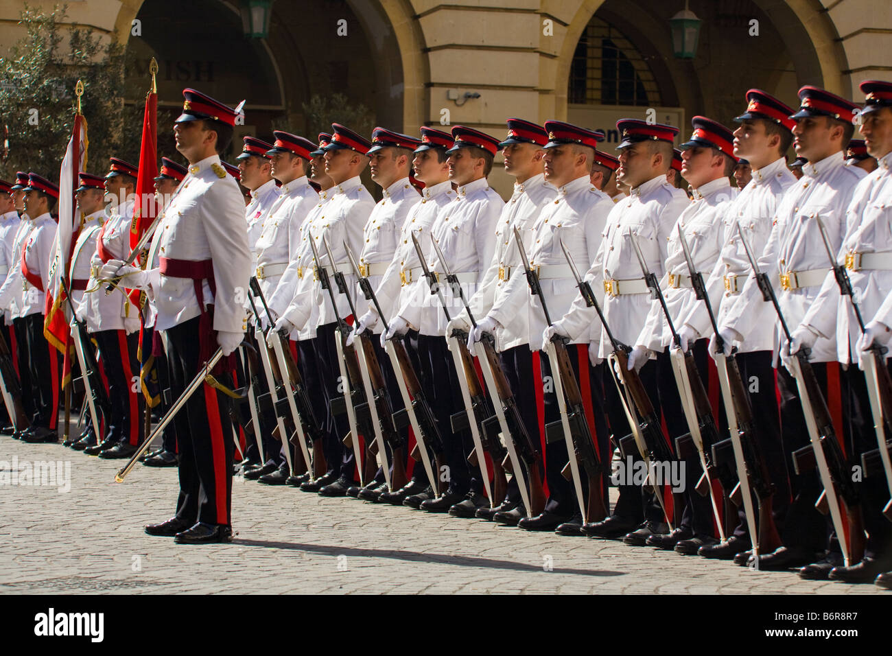Soldiers at 8th September Victory Day celebrations, Valletta, Malta ...