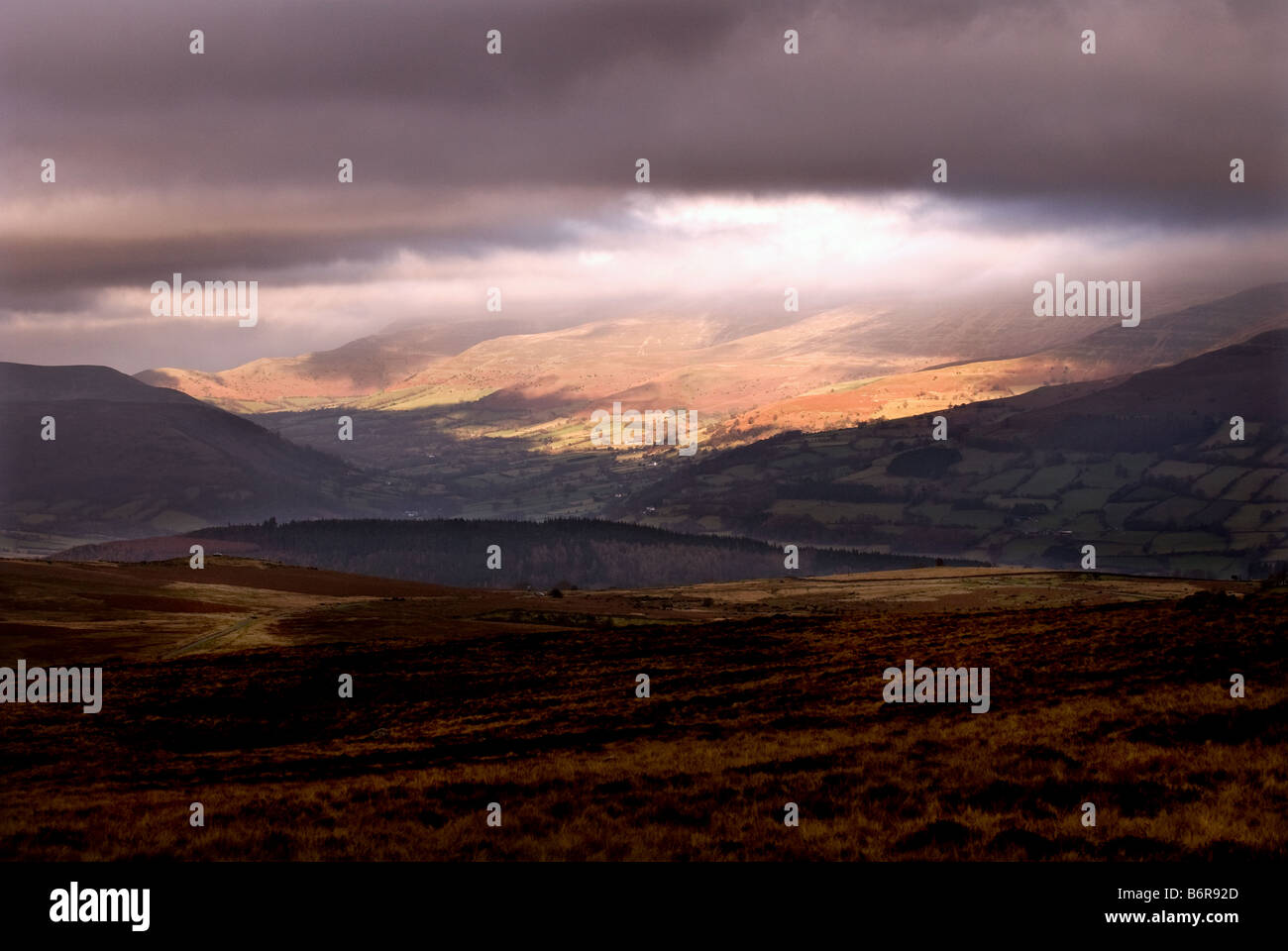 Llangynidr Moors in Wales Stock Photo - Alamy