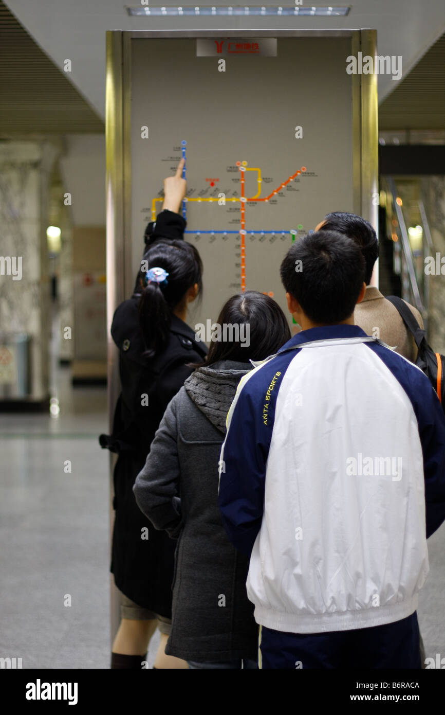 Checking subway map hi-res stock photography and images - Alamy