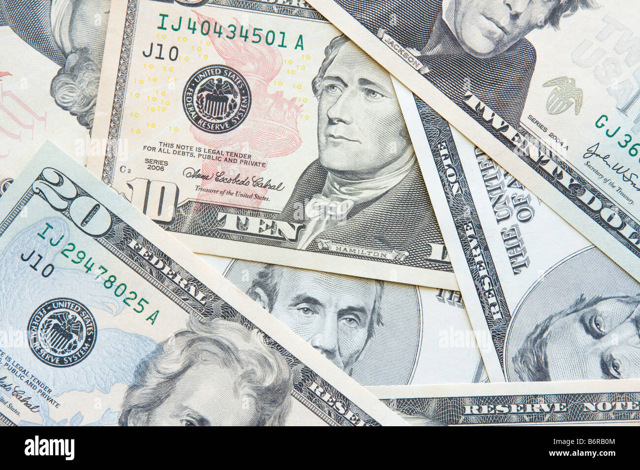Assorted American Money Stock Photo - Alamy