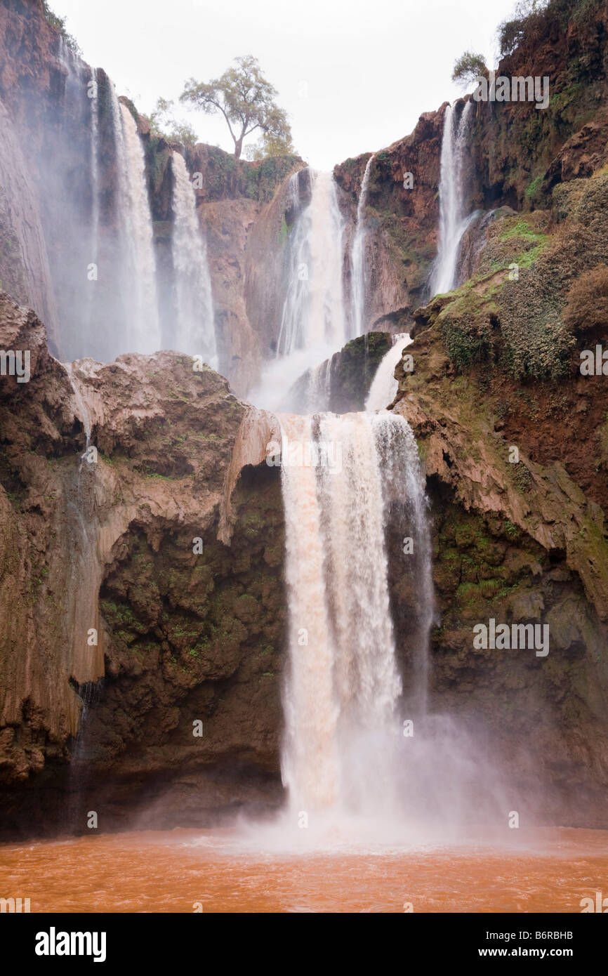 Cascades d'Ouzoud Tanaghmeilt Azilal Morocco Ouzoud waterfalls on fast ...