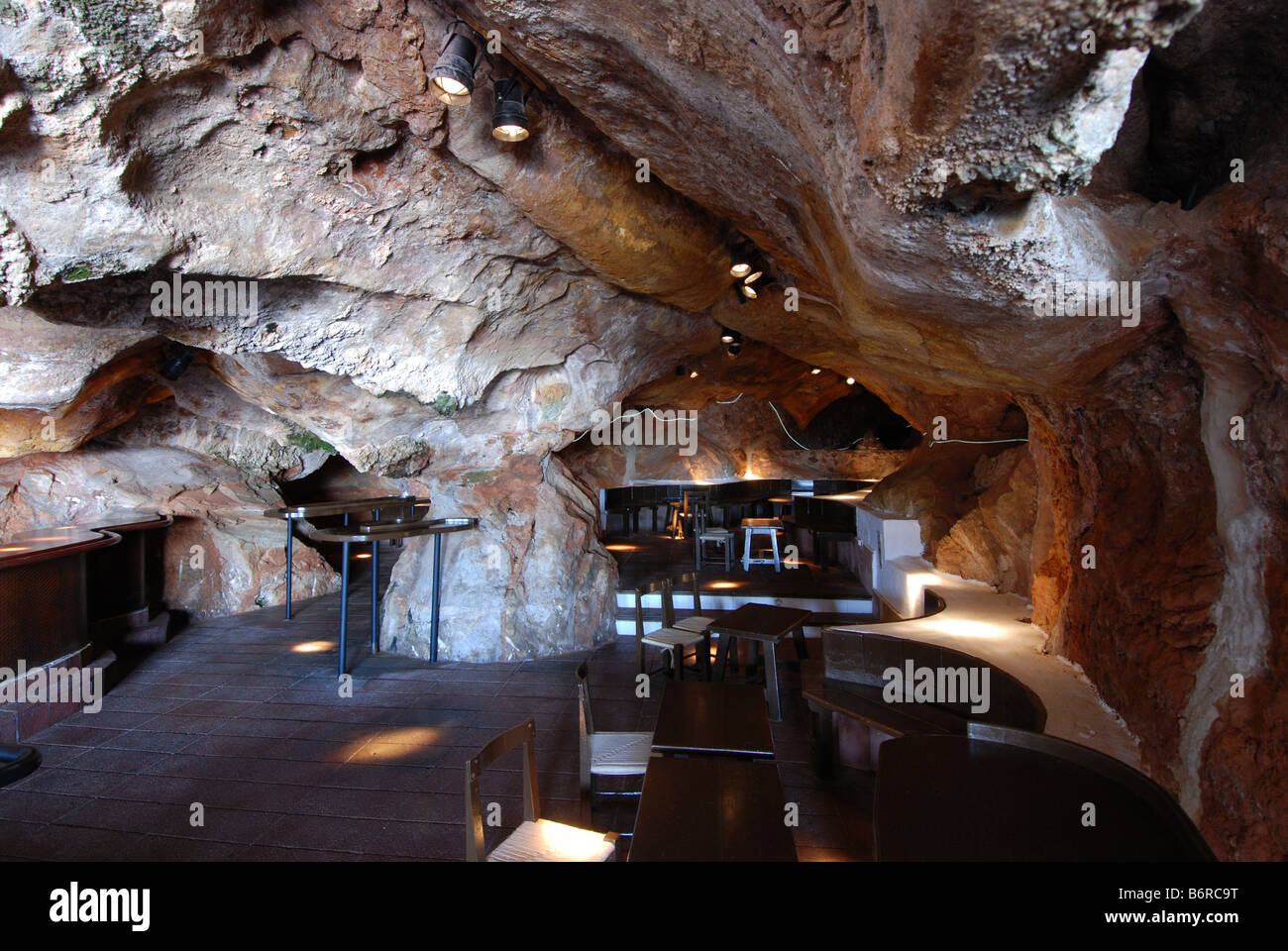 Cava d en Xoroi bar Island Menorca Spain Stock Photo - Alamy