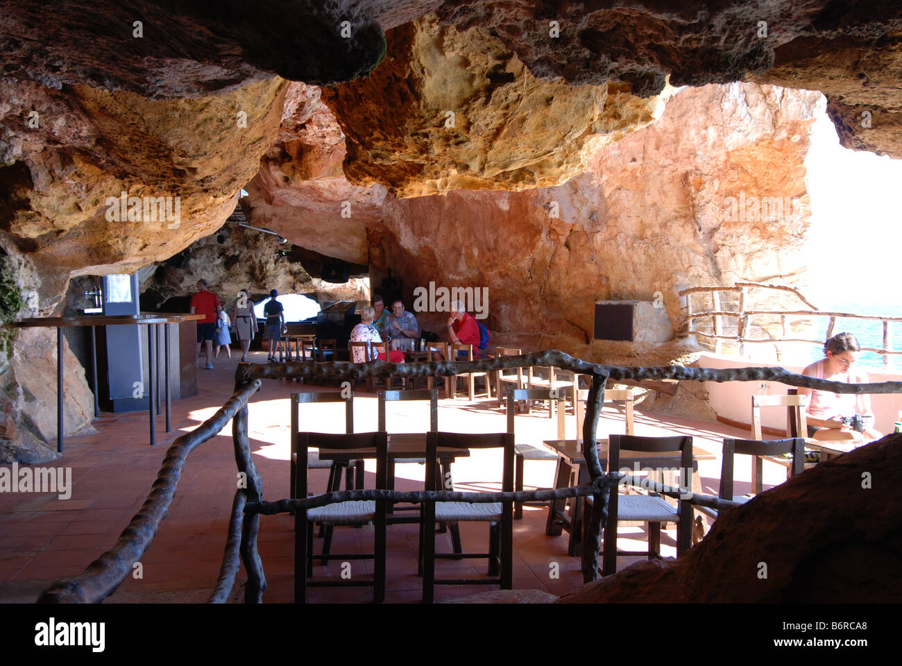 Cava d en Xoroi bar dancing Mednorca Spain Stock Photo - Alamy