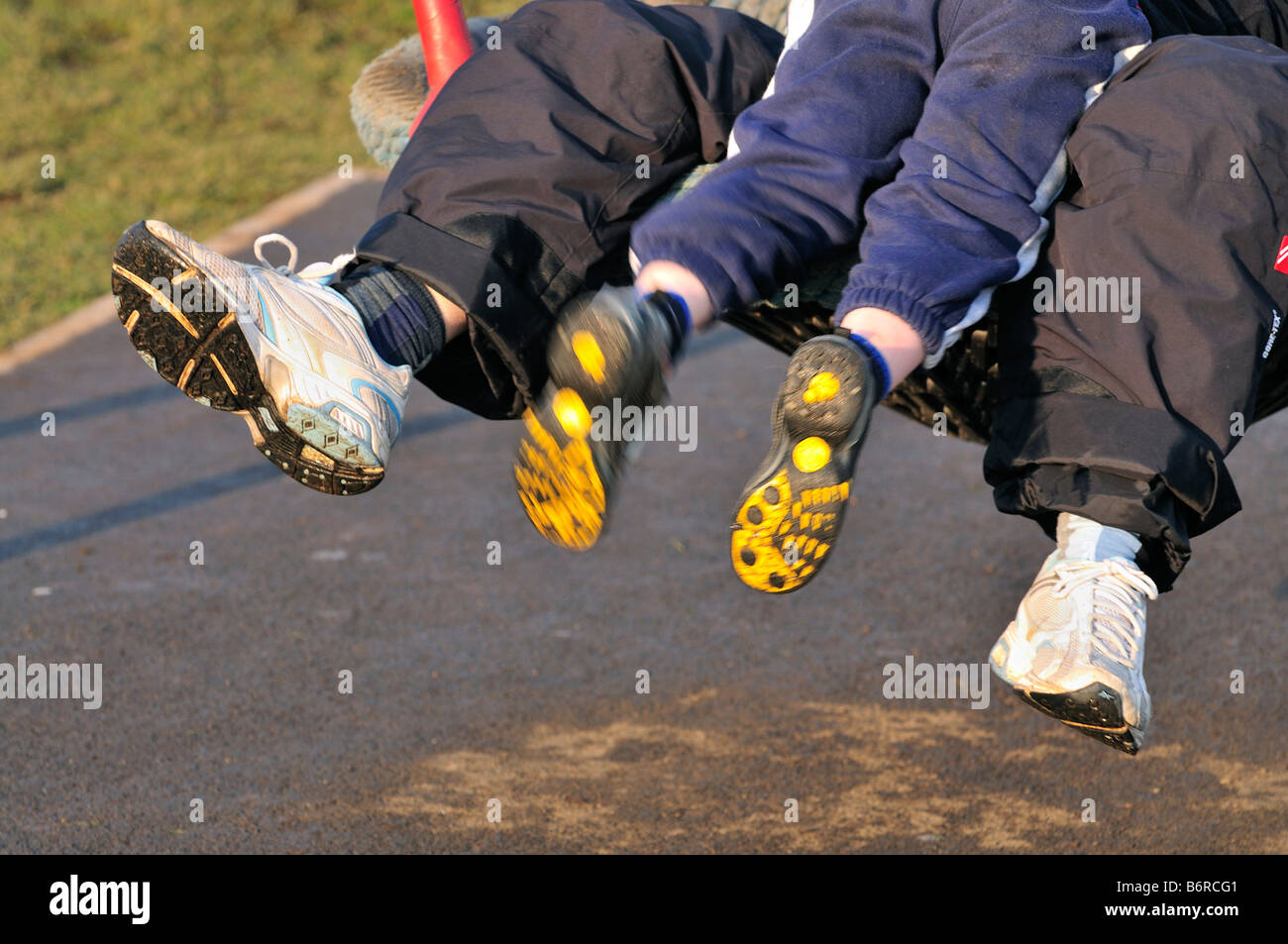 Feet swinging hi-res stock photography and images - Alamy