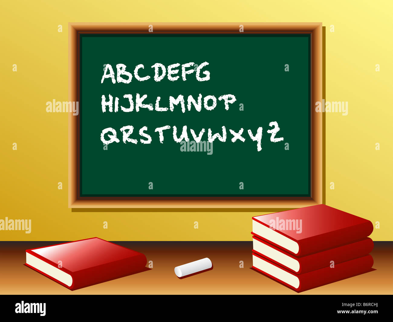 Classroom and chalk board Stock Photo - Alamy