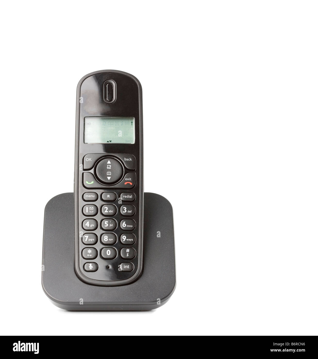 dect cordless phone isolated on withe background Stock Photo - Alamy