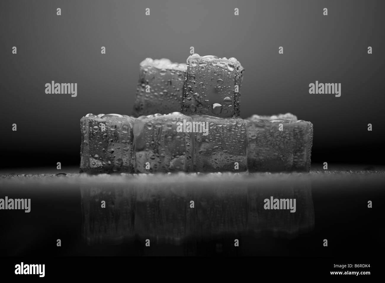 Ice cube melting Black and White Stock Photos & Images - Alamy