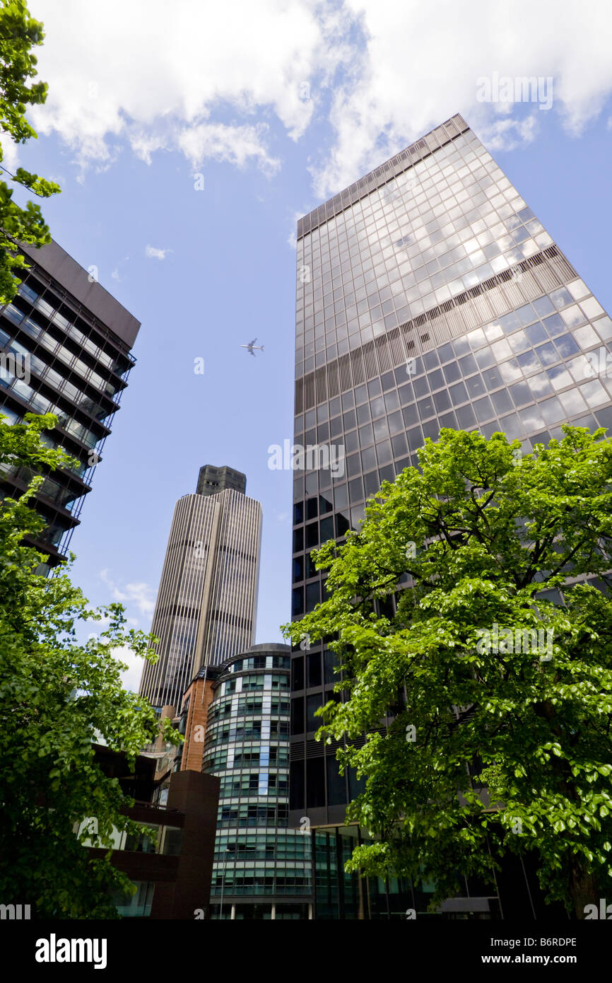Architecture in the city of London. Commercial office buildings Stock ...