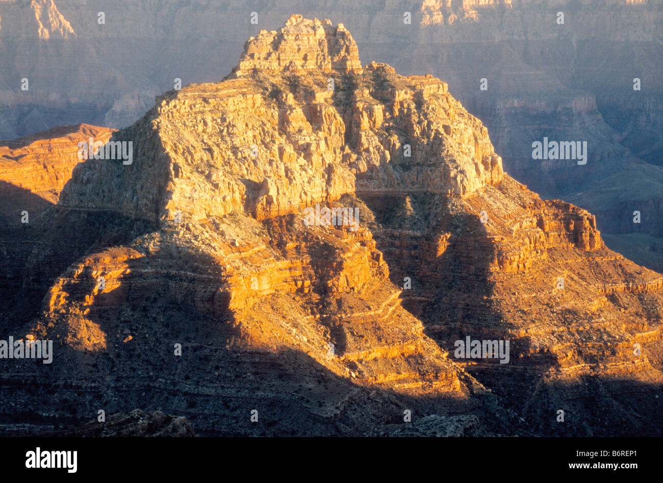Vishnu Temple, Cape Royal, North Rim, Grand Canyon National Park Stock ...
