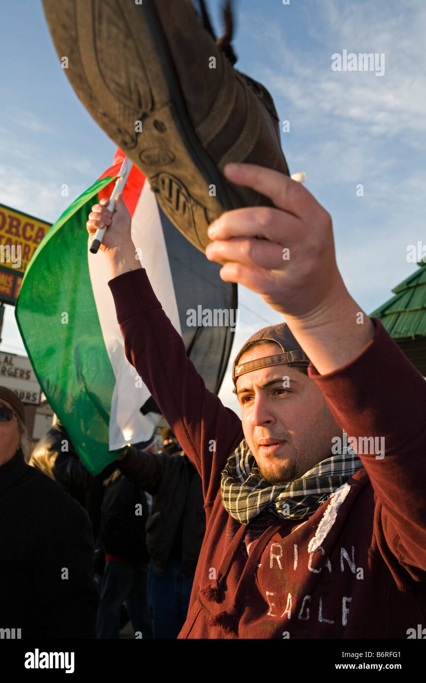 Shoe protest hi-res stock photography and images - Alamy
