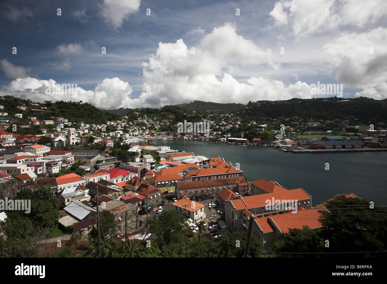 Elevated town view from the west hi-res stock photography and images ...
