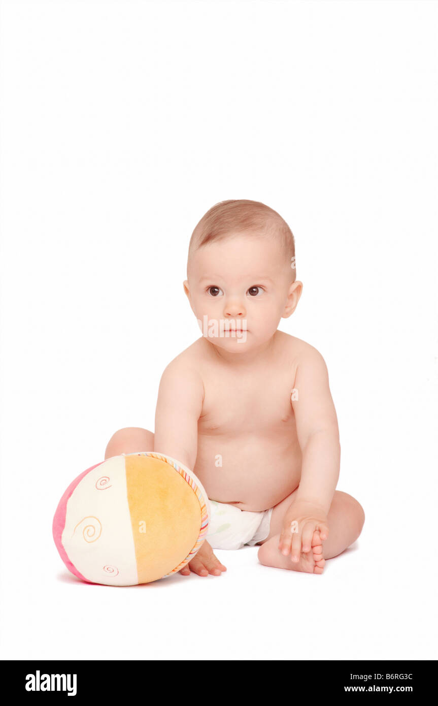 Baby ball white background hi-res stock photography and images - Alamy