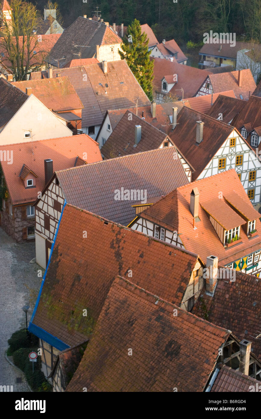 Medieval rooftops hi-res stock photography and images - Alamy