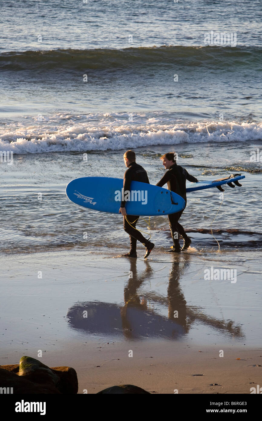 Two men Getting Ready to go Surfing, Windansea Beach, La Jolla ...