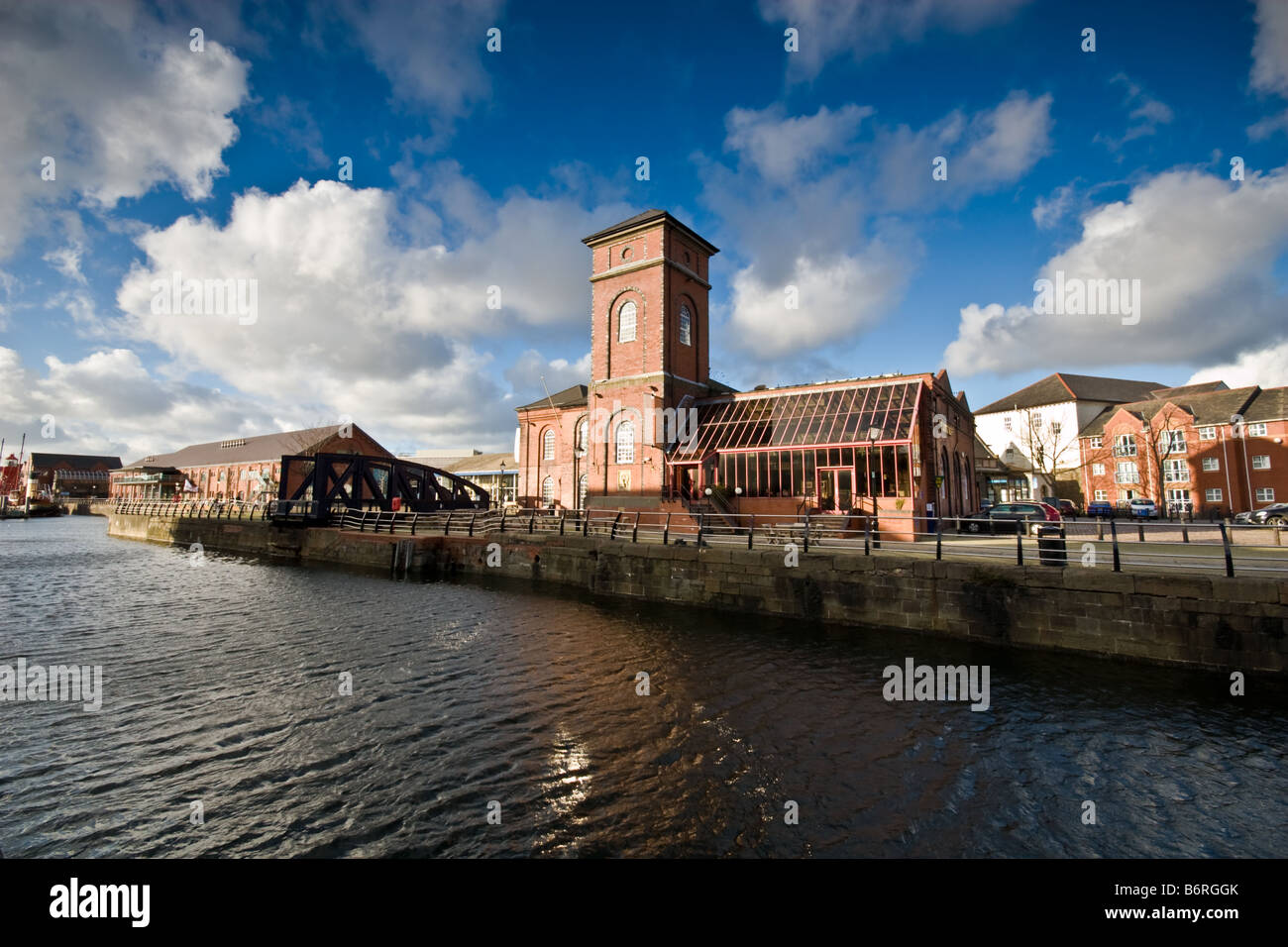 The Pumphouse Pub, Swansea Marina Stock Photo - Alamy