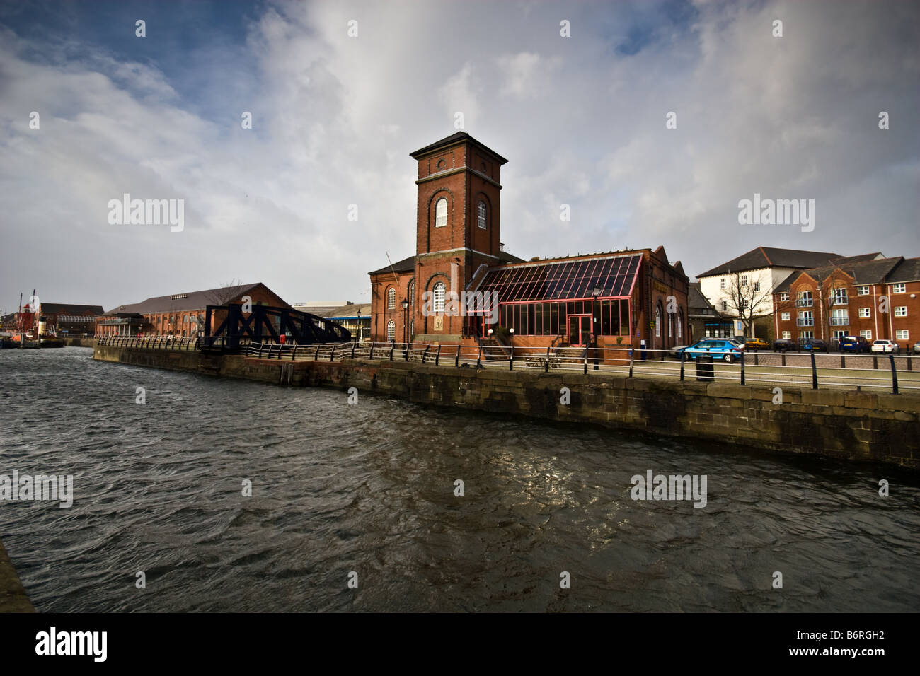 The Pumphouse Pub, Swansea Marina Stock Photo - Alamy