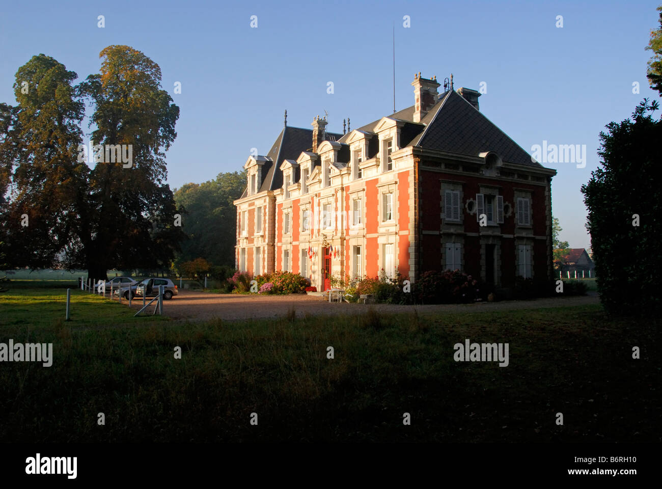 18th century facade of a maison du maitre St Germain Normandy France ...