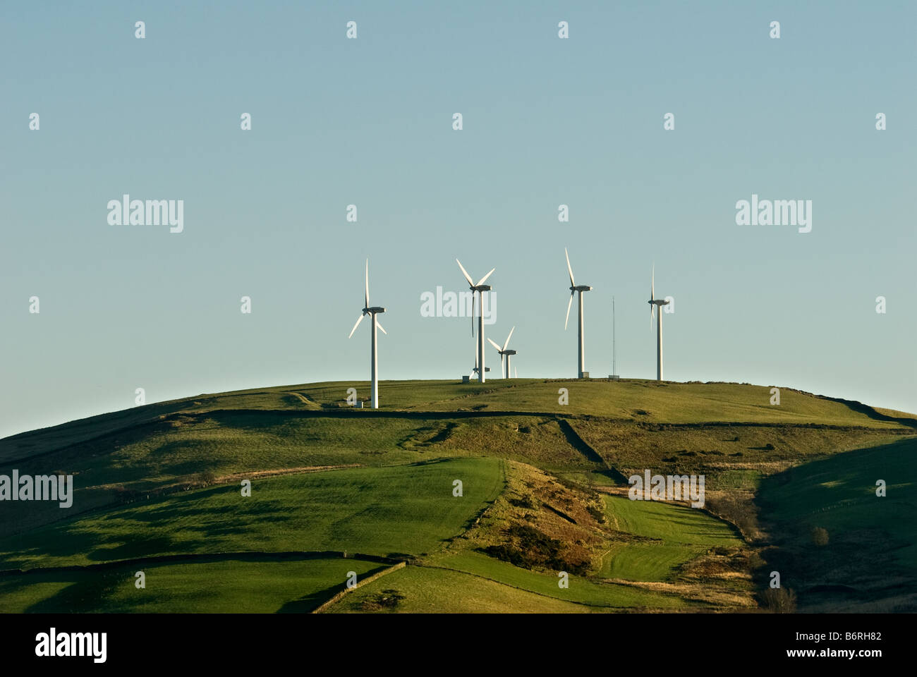 The Taff Ely wind farm near Ogmore in Wales Stock Photo - Alamy